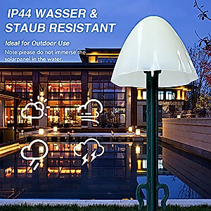 Cute Mushroom Solar Lights 20LED, 28 feet, 8 Modes, Solar Waterproof, This Mushroom Light is Very Suitable for Outdoor Decoration, Adding Color to Your Garden (Warm White)