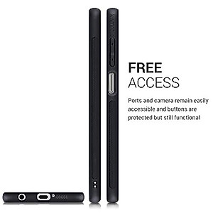 kwmobile Case Compatible with Xiaomi Redmi Note 9S / 9 Pro / 9 Pro Max - Hard Cover with TPU Bumper and PU Leather/Wood Design - Two-Tone Wood Black/Brown