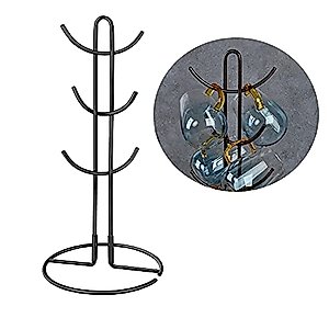 AEKAN Mug Holder,Countertop Mug Tree with Large 6-Mug Holder for Coffee Mugs & Tea Cup Storage Rack