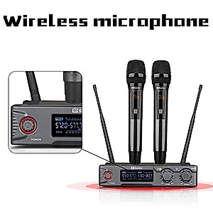 Guarda wireless Handheld Microphone System,Cordless Mic Sets, for Home Karaoke, Meeting, Party, Church, DJ, Wedding, 200ft Coverage (US-81)