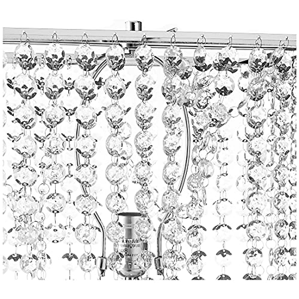 ORE International 732 28-Inch Crystal Strings Table Lamp, 28" x 9.5" x 15.5"