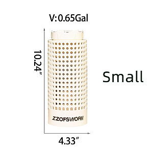 ZZOFSWORM Inground Worm Farm Compost Bin Kit Recycling Kitchen Food Waste to Raised Garden Beds Outdoor with Holes&Lids in Bed&Home