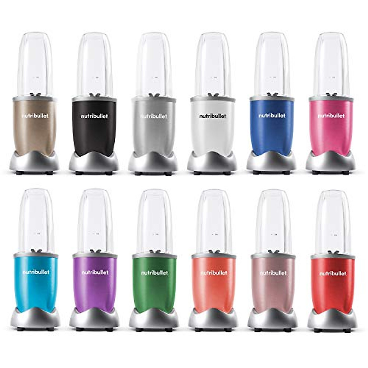 NutriBullet Pro - 13-Piece High-Speed Blender/Mixer System with Hardcover Recipe Book Included (900 Watts) Champagne, Standard