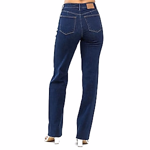 Judy Blue Women's High Waist Vintage Straight Jeans (9, Dark)