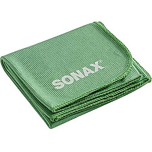 Sonax Glass Finishing Cloth (3 Pieces) - Streak- Cleanliness for Glass and Plastic Surfaces. Very Absorbent, Lint-, Extra Large 50cm X 60cm | Item No. 04509410