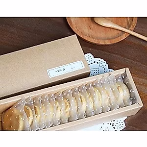 Patty Both 100 PCS Cute Transparent OPP Self Adhesive Cookie Bakery Candy Biscuit Roasting Treat Gift DIY Plastic Bag (Dot)