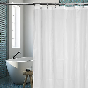 Slick- Shower Curtain Rings, 12 Pack, Shower Curtain Hooks, Shower Rings, Shower Curtain Hooks Rust Proof, Shower Rings for Curtain, Silver Shower Curtain Hooks, Shower Curtain Hangers