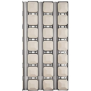 Ceramic Briquettes 2 by 2" Replacement for Select Turbo, Nexgrill Gas Grill Models