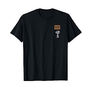 Peanuts Halloween Snoopy Boo Sign T-Shirt