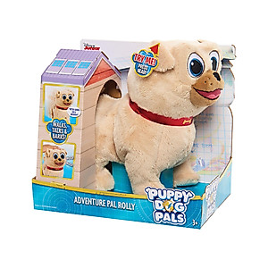 Puppy Dog Pals Adventure Pals Walking and Barking Plushie Rolly, Officially Licensed Kids Toys for Ages 3 Up by Just Play