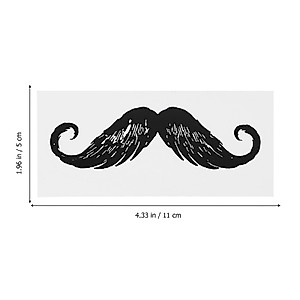 20pcs Mustache Wax Stickers Nose Hair Removal Waxing Mustache Protectors Mustache Guard Sticker For Mustache Cleaning Stickers Nose Wax Kit