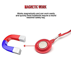 ZENGZHIC Magnetic Safety Switch Universal Treadmill Magnetic Lock Emergency Stop Treadmill Accessories Suitable for Most Treadmills