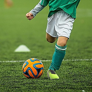 ZVC Kids Soccer Cleats Boys Girls Soccer Shoes Outdoor Firm Ground Youth Football Cleats (Little Kid/Big Kid) Green