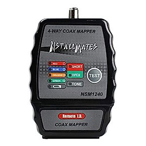 Nstallmates NSM1240 4-Way Coax Cable Tester w/ Case