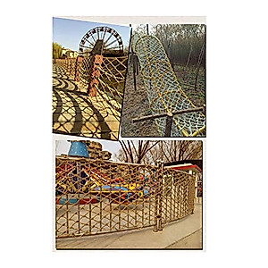 MAGFYLY Banister Guard net Children's Stairs Anti-Fall Safety Net, Hemp Rope Net, Photo Wall Decoration Net, Restaurant Bar Partition Net Balcony Obstacle Crib Protection Scenic Fence Network 1x4m