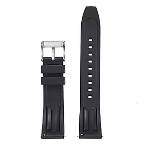 WOUKUP Silicone Watch Bands Quick Release Rubber Watch Strap 18mm 19mm 20mm 21mm 22mm 24mm Replacement Sport Watchbands for Men and Women