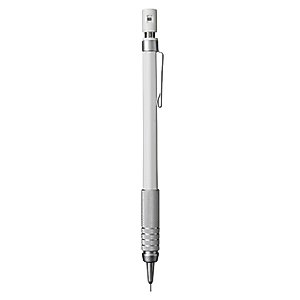 Muji 18617371 Low Center of Gravity Mechanical Pencil, White, 0.4 x 0.4 x 5.8 inches (11 x 9 x 147 mm), Lead Diameter 0.01 inches (0.3 mm)