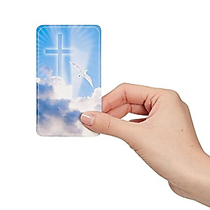 Juvale 100-Pack Funeral Prayer Cards, Celebration of Life Memorial Cards, Bereavement Poems for Encouragement, Comfort, Remembrance, Sympathy, Funeral Favors (2.5x4.2 In)