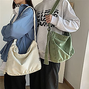 Large Hobo Bag for Women Canvas Tote Bag Shoulder Bag Fashion Hobo Bag Women Men Messenger Bag for School Work