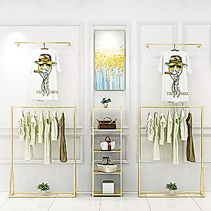 Iron Wall Clothes Rail,Simple Wild Durable, Practical and Convenient/Golden / 120cm