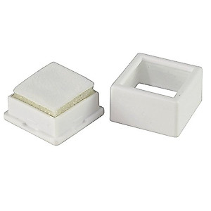 100 Gem Jars - White Square Glass Top with 2-Sided Foam Insert Gemstones Jewelry Display