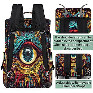 Colorful Eyes Astrology (01) Gym Duffle Bag for Traveling Sports Tote Gym Bag with Shoes Compartment Water-resistant Workout Bag Weekender Bag Backpack for Men Women