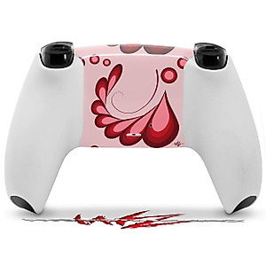 WraptorSkinz Skin Wrap compatible with Sony PS5 DualSense Controller Petals Red (CONTROLLER NOT INCLUDED)