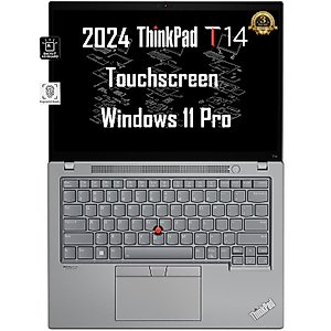 2024 Lenovo ThinkPad T14 Gen 3 Business Laptop (14" FHD+ Touchscreen, AMD Ryzen 7 Pro 6850U, 16GB DDR5 RAM, 2TB SSD, 8-Core (Beats i7-1165G7)), Backlit, Fingerprint, FHD Webcam, 3-Yr WRT, Win 11 Pro