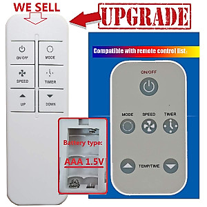 Replacement for Haier Air Conditioner Remote Control 0010403473 Works for HWF05XCK-L HWF08XC5 HWR05XC5 HWR05XC6 HWR05XC7 HWR05XC9-L HWR05XCA HWR05XCJ HWR05XCJ-L HWR06XC5 HWR06XC5-T