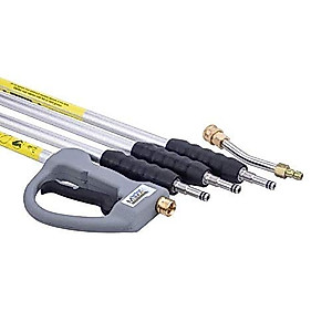 Professional Grade Pressure Washer Extension Spray Gun Wand Extends Up to 9 Feet Long