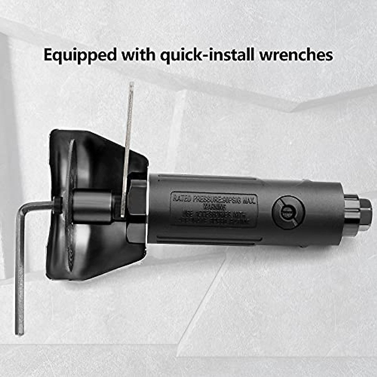 YON.SOU. Air Cut Off Tool with 10 pcs 3-inch Die Grinder Cut-Off Wheels, Pneumatic Metal Sheet Cutting Tool, Heavy Duty Air Cutter, 3" Cutoff Tool