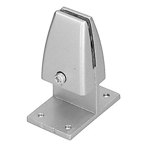 Haofy Desktop Partition Bracket Clip, 4 Pcs T-Shaped Aluminum Alloy Silver Desktop Screen Bracket Clip, Suitable for Office Classroom