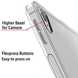 HBorna Clear Case for 10.9" iPad Air 5th Generation 2022 / iPad Air 4th Generation 2020, Support Apple Pencil 2nd Gen Charging, Slim Lightweight Silicon Back Cover