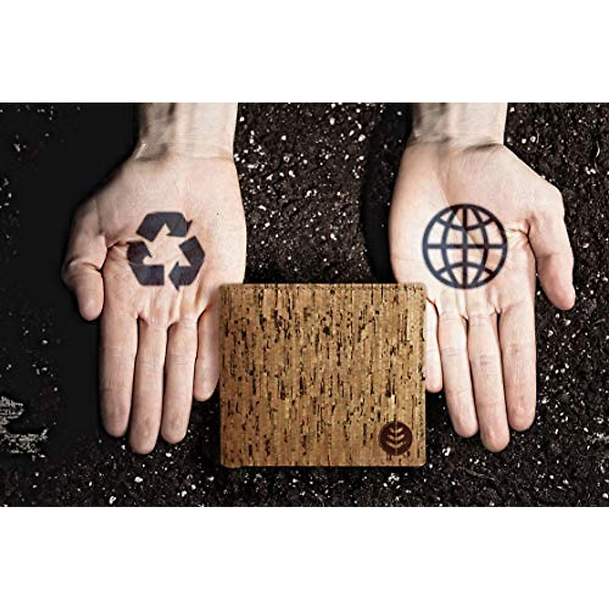 Vegan Wallet Made of Eco Friendly Cork, A Special & Unique Gift for Men, Extra Capacity For Notes, Credit Cards & IDs, Slim Cruelty Free RFID Blocking Wallet, Includes a Beautiful Recyclable Gift Box