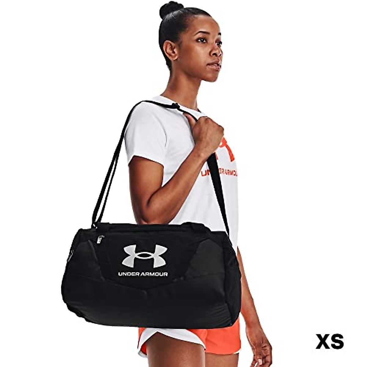 Under Armour Adult Undeniable 5.0 Duffle , Black (001)/Metallic Silver , Medium