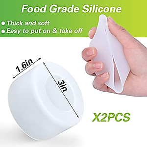 AIERSA 2Pcs Silicone Boot for Simple Modern Trek 40 oz Tumbler with Handle, Protective Water Bottle Bottom Sleeve Cover, Tumbler Accessories, Clear