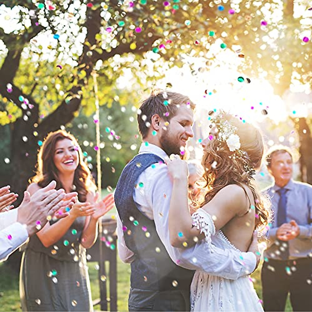 8 PCS Confetti Poppers Cannons for Wedding Birthday Graduation Baby Shower Fun Party Supplies Decorations and Favors