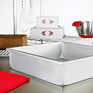 Fat Daddio's Anodized Aluminum Square Cake Pan, 11 x 3 Inch