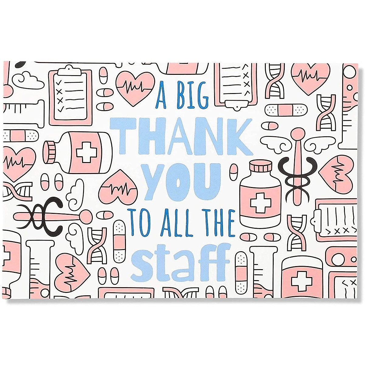 Nurse Appreciation Thank You Cards with Envelopes, 6 Designs (4 x 6 In, 24 Pack)