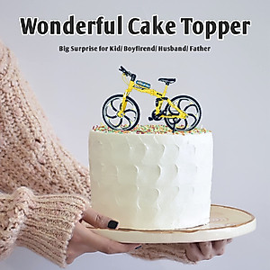 Yes Baby 1:10 Alloy Finger Mountain Bike, Toy Mountain Bike Cake Topper, Miniature Bike Model Mountain Bike Gift Bicycle Ornament Home Decoration