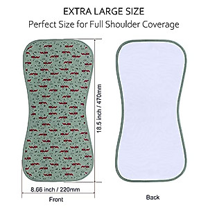 Hakochia Burp Cloths for Baby Boy Organic Cotton Large Burp Clothes Extra Absorbent Soft Burping Rags Spit Up Cloth Sets for Newborns 8 Pack