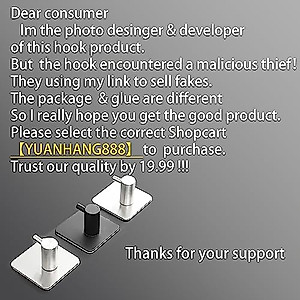 3m Hooks Heavy Duty Strong Adhesive Wall Hooks Command Hooks for Hanging Heavy Duty Towels Hangers 6 Pack Black Robe Hook for Bathroom Kitchen Clothes Sticky Hooks (Black,6 Pack)