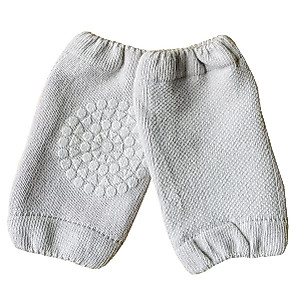 Unisex Toddler Non Slip Knee Pads and Socks Sets for Baby Boy Girls' Crawling Learn to Walk 6-15 Months