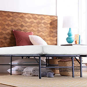 Linenspa 5 Inch Gel Memory Foam Mattress with Linenspa 14 Inch Folding Platform Bed Frame - Full