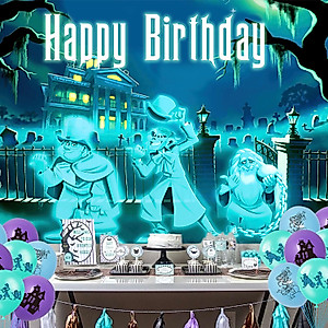 Haunted of Mansion Party Banner, Halloween Horror Backdrop 7x5 Haunted of Mansion Background Haunted of Mansion Themed Backdrops for Haunted of Mansion Party Supplies Background Birthday