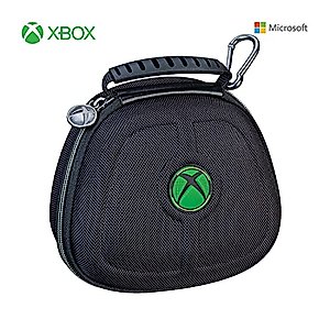 Game Traveler Xbox System X/S Controller Case - Licensed and Tested by Xbox, Hard Shell Ballistic Nylon Case, Securely Holds Your System X/S Controller, Mesh Pocket Holds Charge Cable and Extra Controller Cable