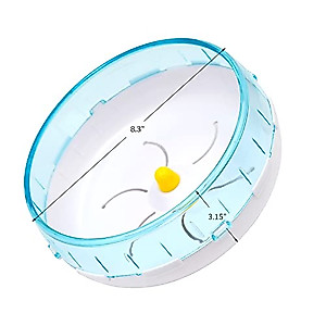 KHEARPSL Hamster Saucer 8.3" Silent Hamster Exercise Wheels Silent Spinner Running Wheels for Small Animal Pet Hamster Chinchillas Gerbils and Mice