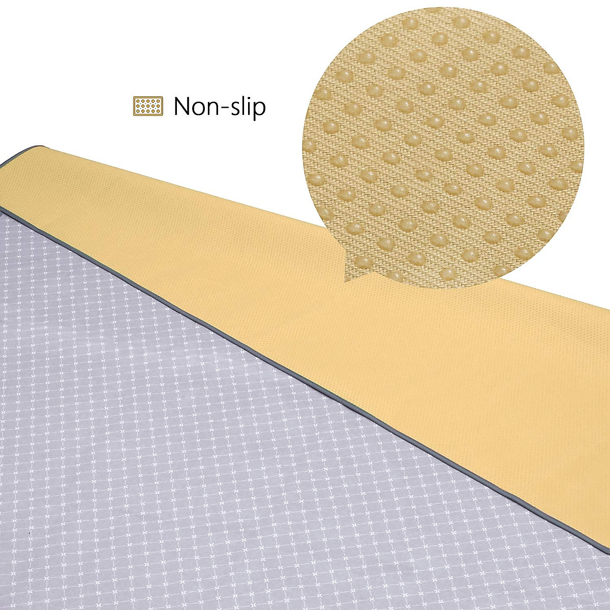 UBBCARE Splat Mat for Under High Chair Floor Mat Baby Waterproof Anti-Slip Splash Mess Mat Portable Play Mat and Table Cloth 51"