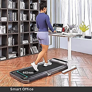 WalkingPad R2 Treadmill Running & Walking Folding Treadmill Manual Automatic Modes Foldable Walking Pad Non-Slip Smart LCD Display Fitness Equipment 0.5-7.5MPH (Black)