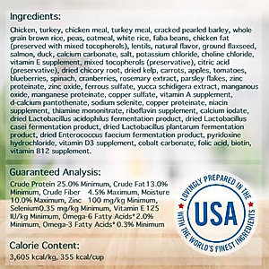 Chicken Soup For The Soul Classic Dry Small Bites Adult Dog Food, Chicken, Turkey & Brown Rice Recipe, 4.5 Pound Bag | Soy, Corn & Wheat Free, Small Breed Dog Food Made with Real Ingredients